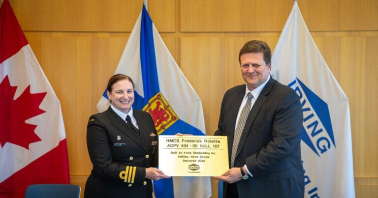 Royal Canadian Navy Receives Fifth Arctic And Offshore Patrol Ship ...