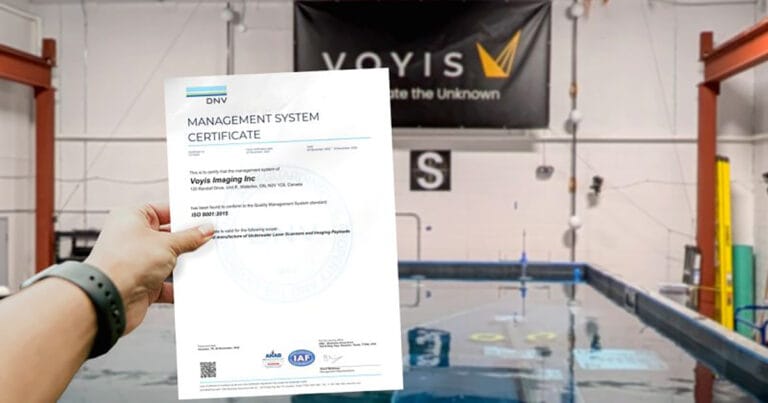 Voyis Achieves ISO 9001 Certification From DNV | Ocean News & Technology
